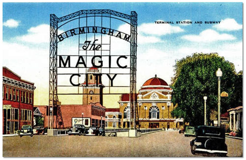 Alabama Yesterdays: Birmingham Photo of the Day (51): The Magic City Sign