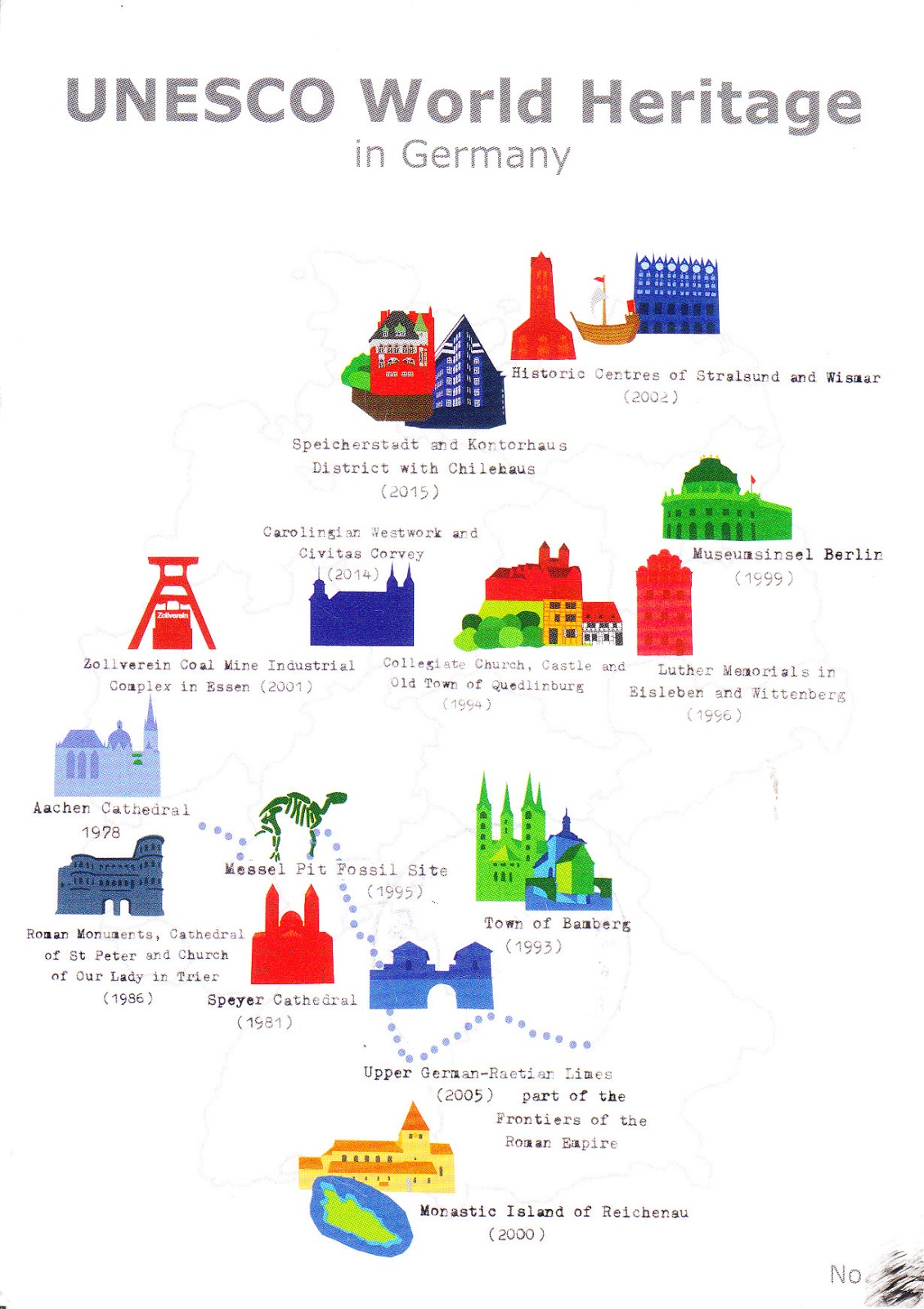 My postcards collection of UNESCO WHS : GERMANY