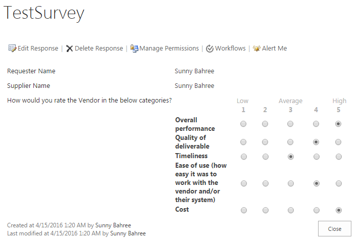 Sunny Bahree: How to Add Item or Data In Survey List's Rating Scale ...