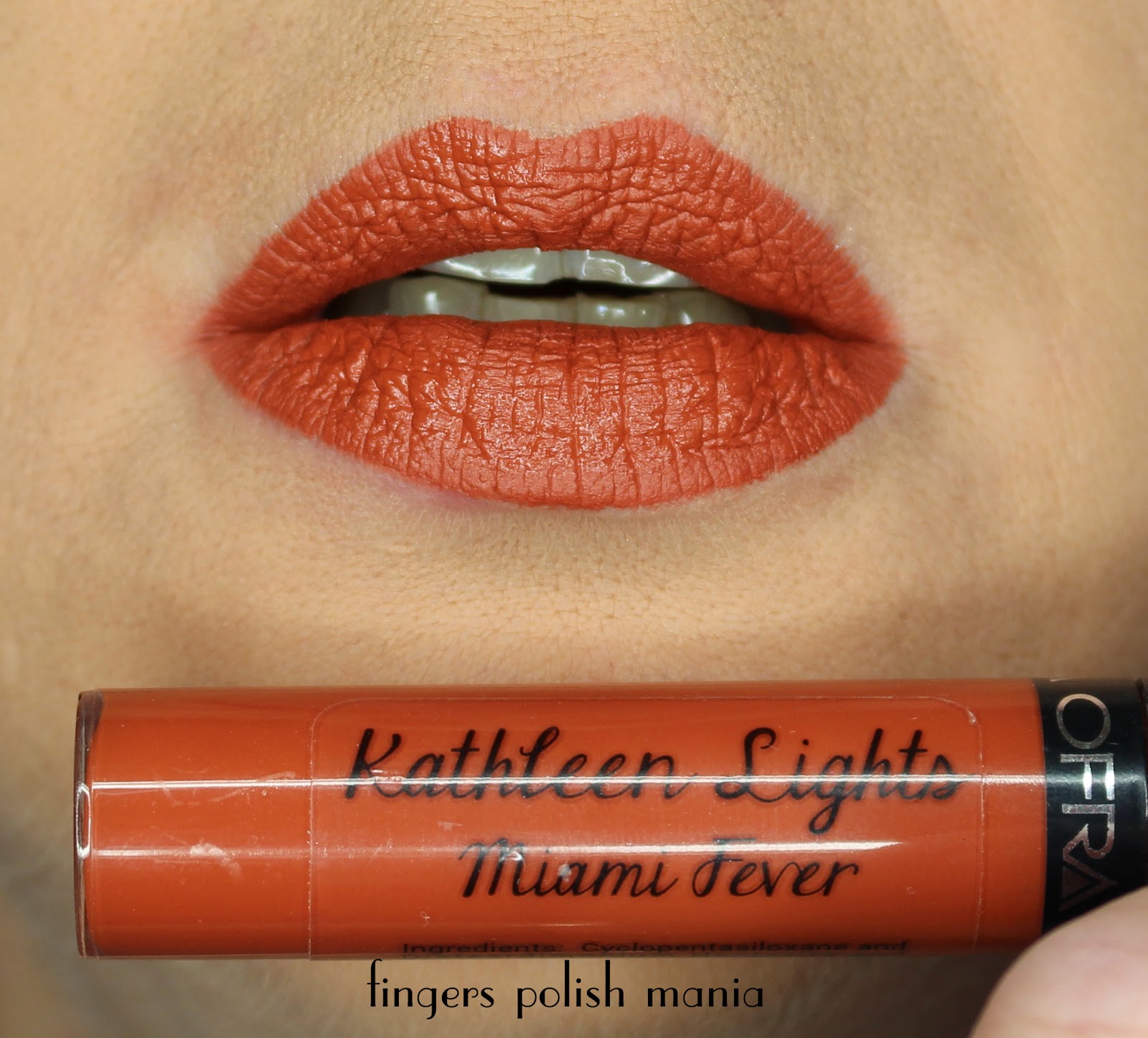 fingers polish mania: Ofra Liquid Lipsticks, Miami Fever, Americano