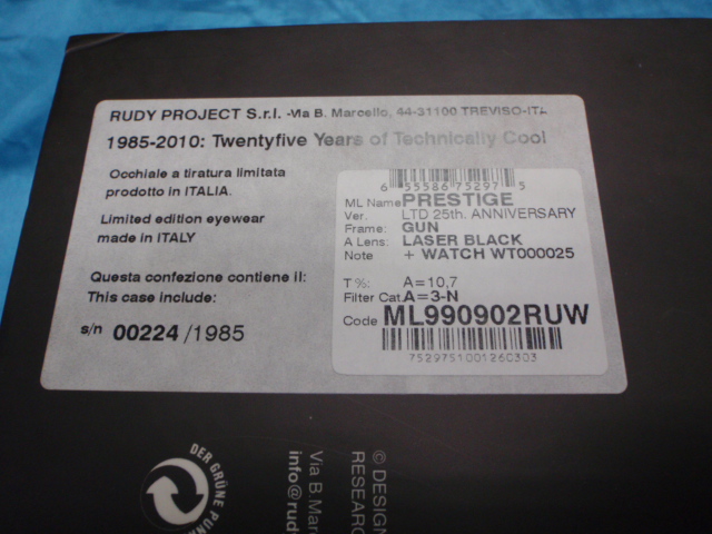 Rudy Project 25th Anniversary Sunglasse & Watches Set | Zerotohundred