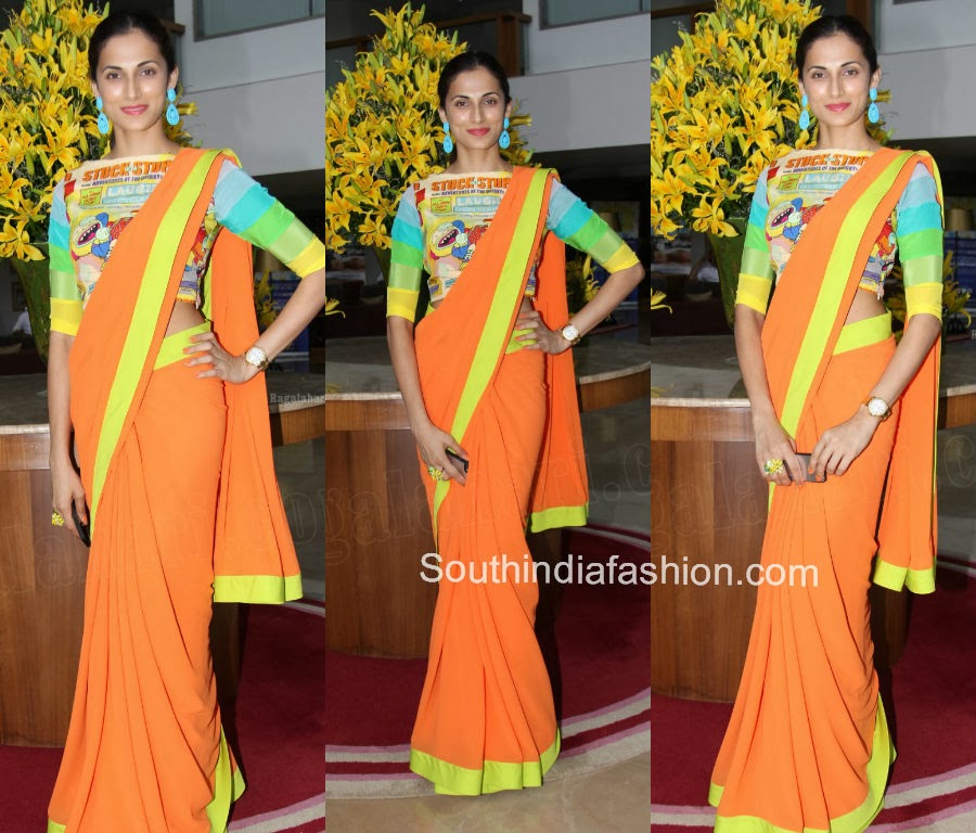Shilpa Reddy in Trendy Saree – South India Fashion