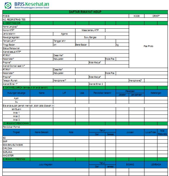 Dokumen Pekerjaan: Mirror Download Formulir Pendaftaran BPJS Tahap 1