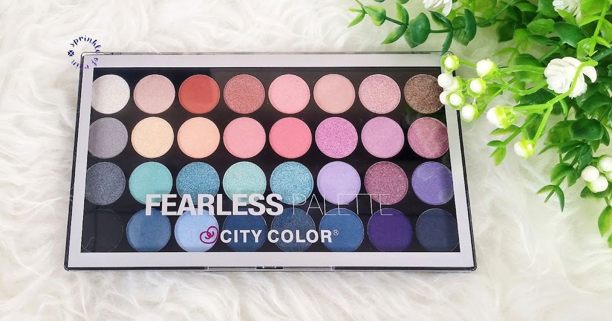 [REVIEW] City Color Fearless Palette - Sprinkle of Rain