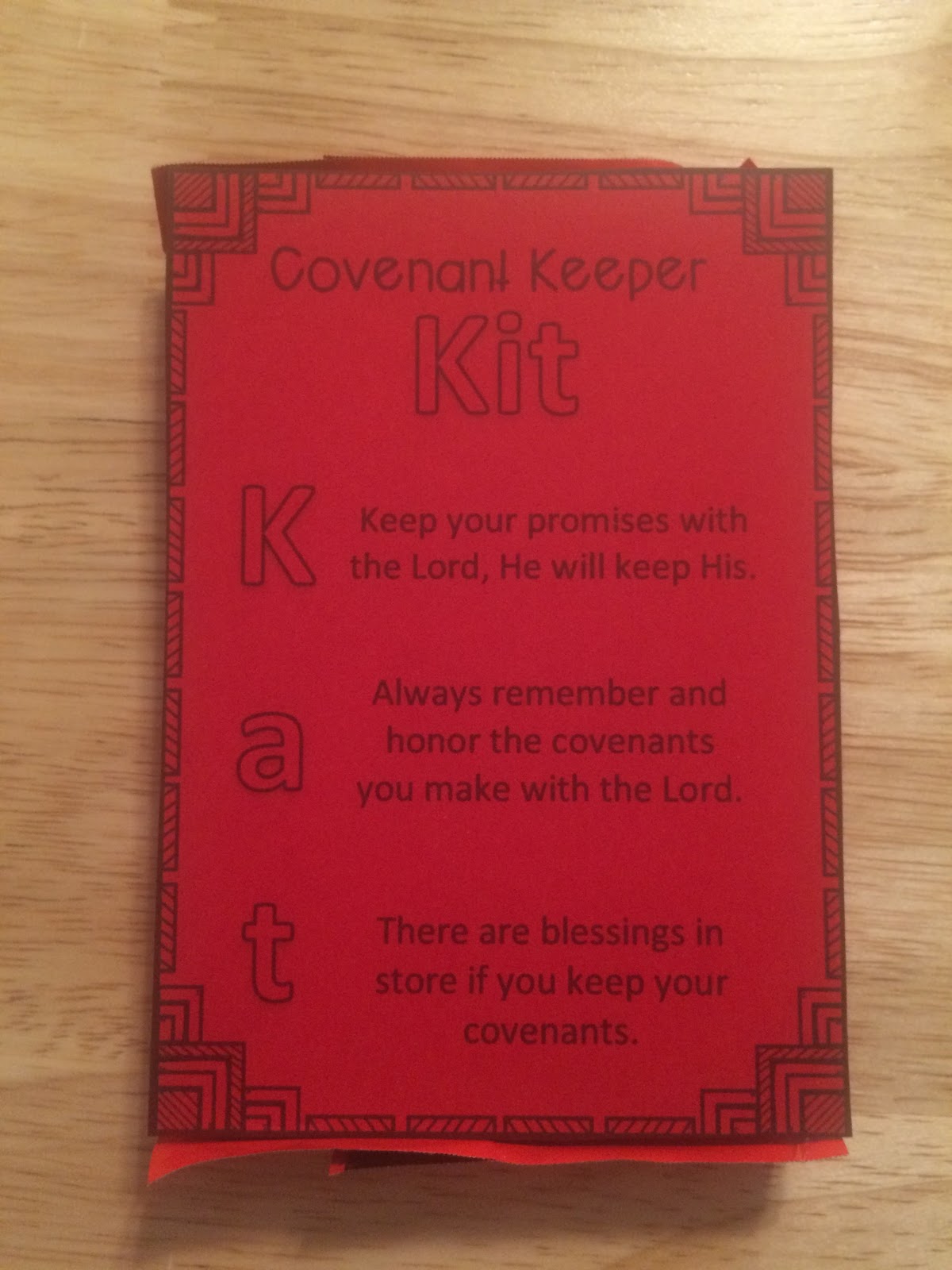 RuthAnne Strong: Youth Sunday School Lesson: Covenant Keepers