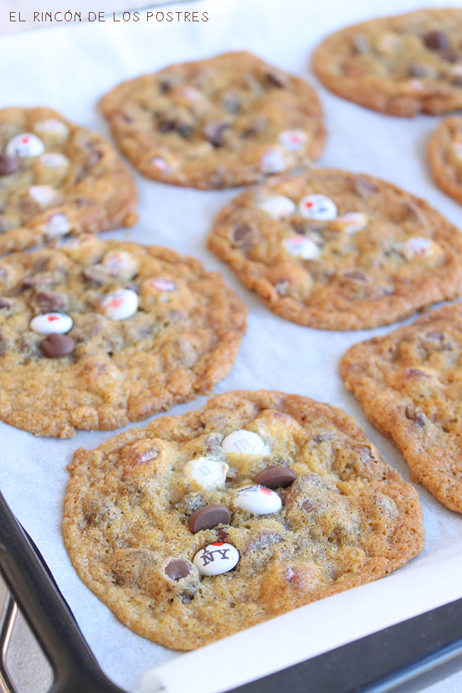 El rincón de los postres: Cookies con M&M