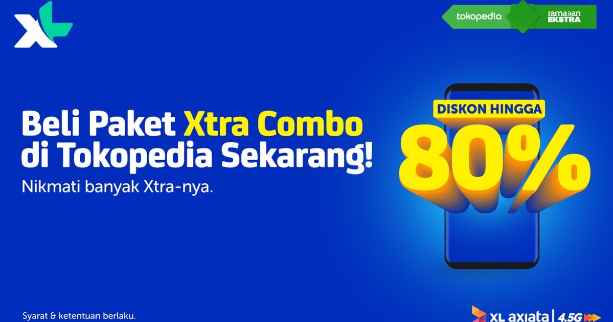 XL - Promo Xtra Combo Diskon s.d 80% di Tokopedia - Promosi247 ...