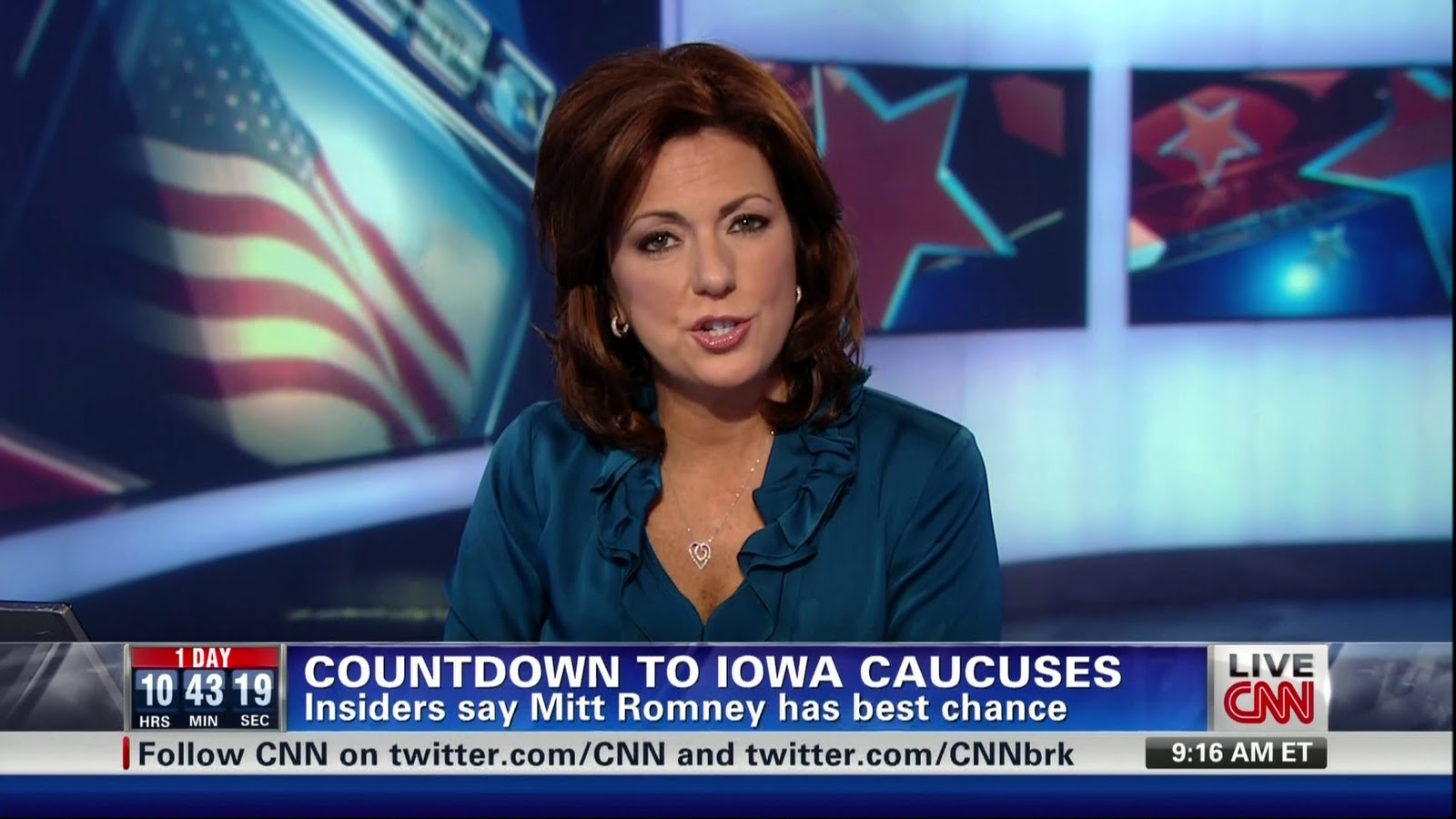 Ladies in Satin Blouses: Kyra Phillips - Teal Satin Blouse