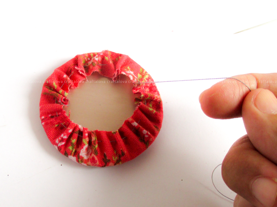 Craftalova: Tutorial: Fabric Compact Mirror (Mendekorasi Cermin Lipat ...