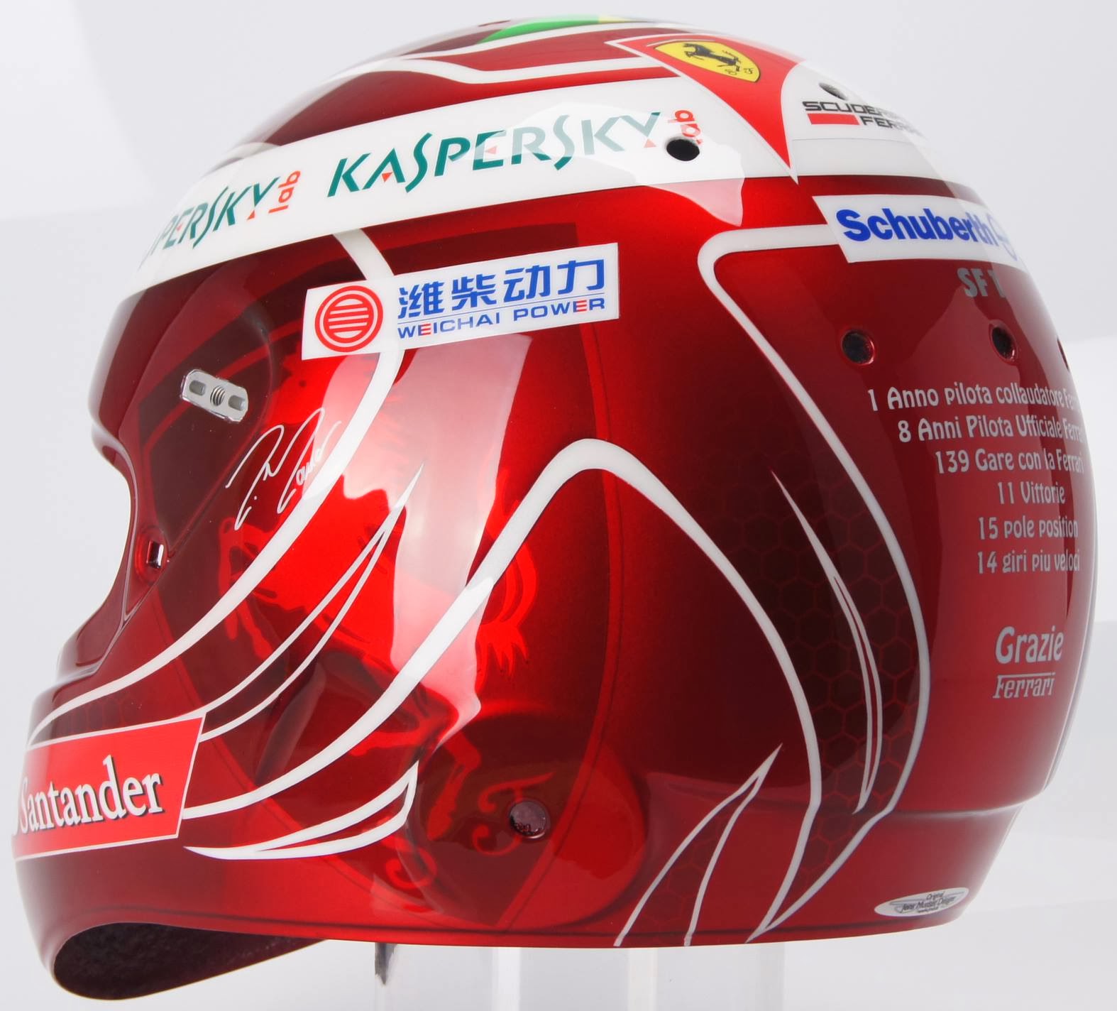 Racing Helmets Garage: Schuberth SF1 F.Massa Interlagos 2013 by Jens ...