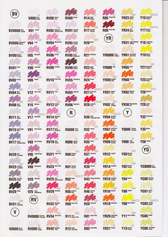 ArtGraphicStore: Color Chart Copic