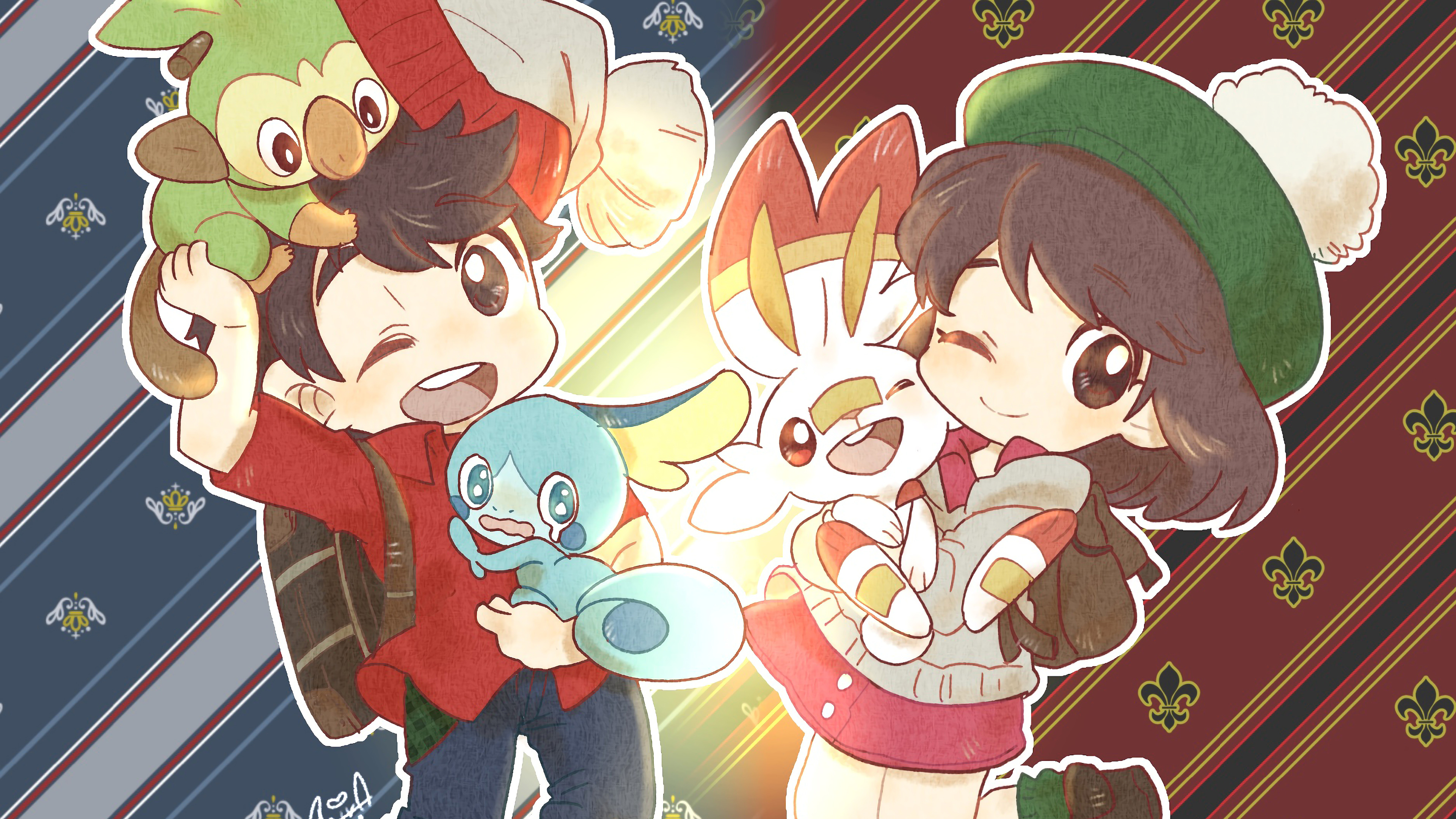 Pokemon Sword and Shield, Chibi, Grookey, Sobble, Scorbunny, Pokemon ...