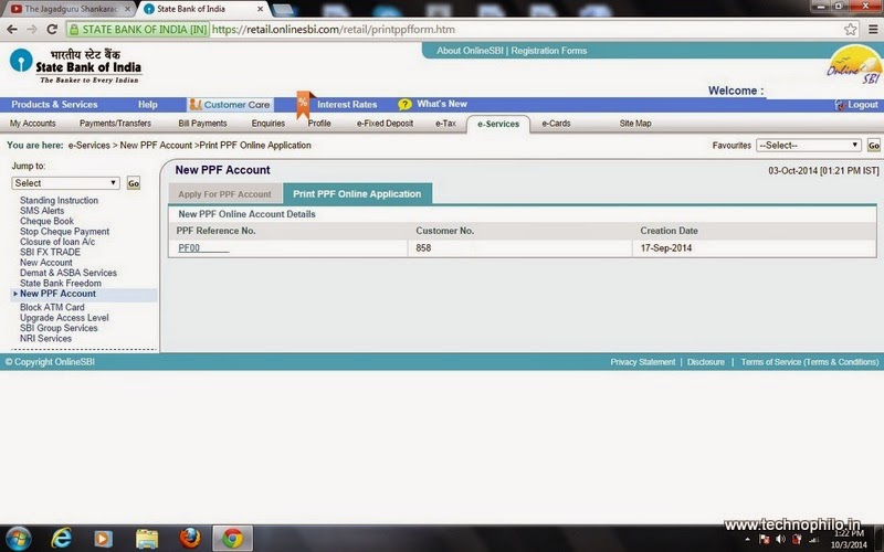 How to Open & Operate PPF account online through SBI Internet Banking