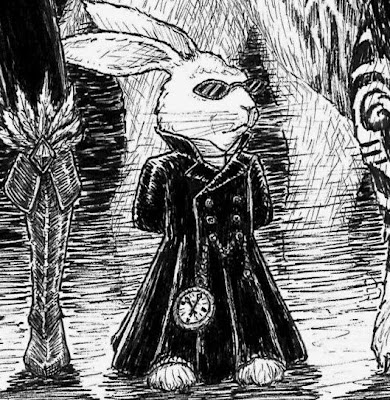 Michael's Drawing Board: The Matrix Bunny
