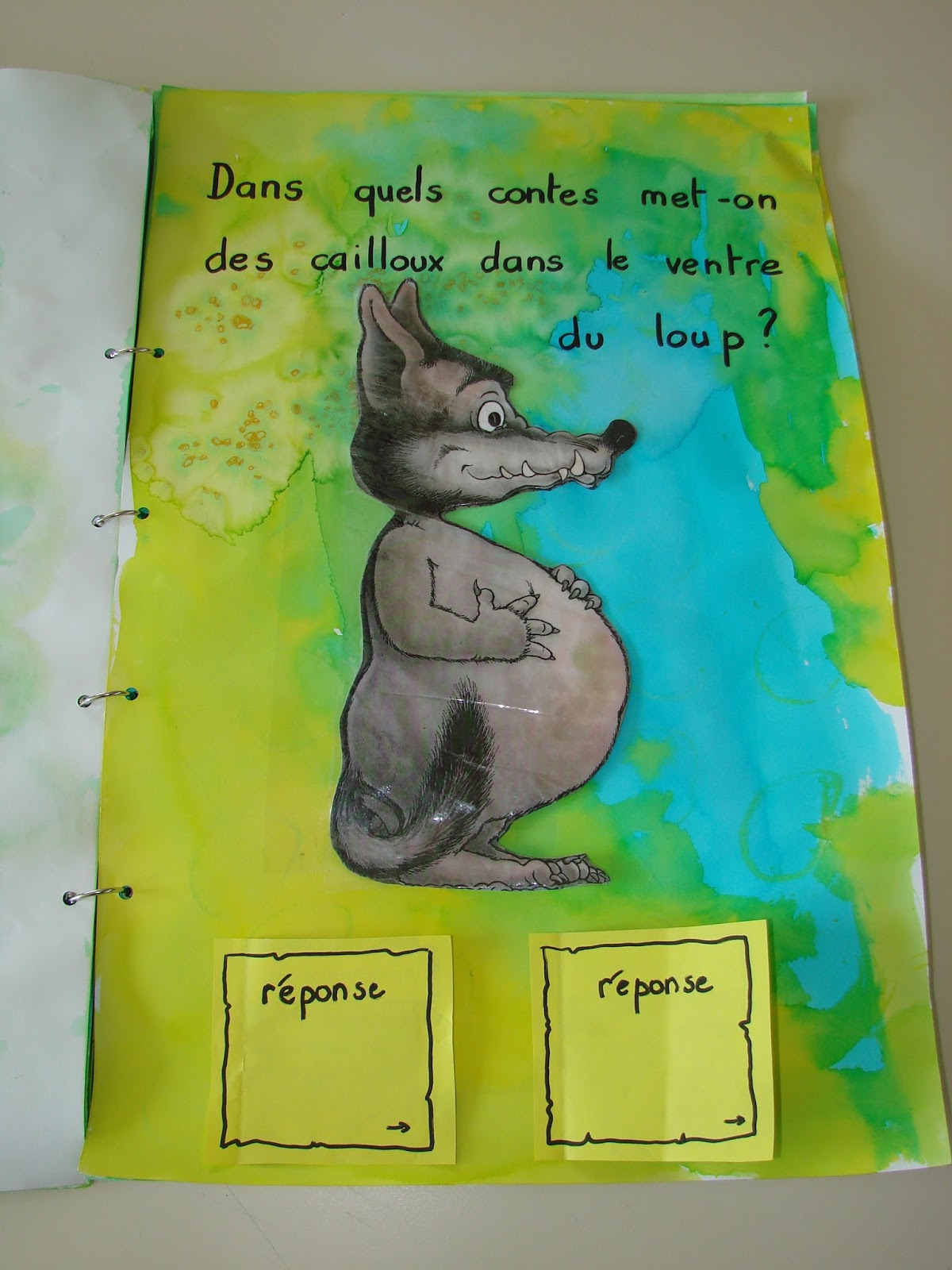 Après avoir lu "Le petit chaperon rouge", "Boucle d'Or", "Les 3 petits ...