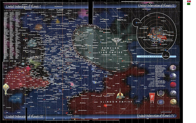 Star Trek: la mappa stellare della Federazione aggiornata - Space Opera