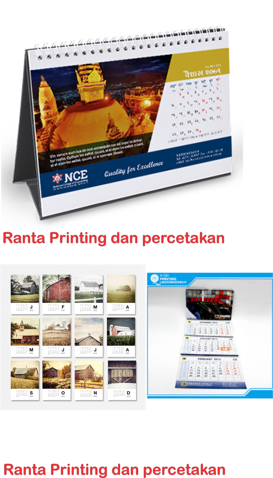 Cetak Kalender Murah Cepat dan Berkualitas 24 Jam Jakarta Timur - RANTA ...