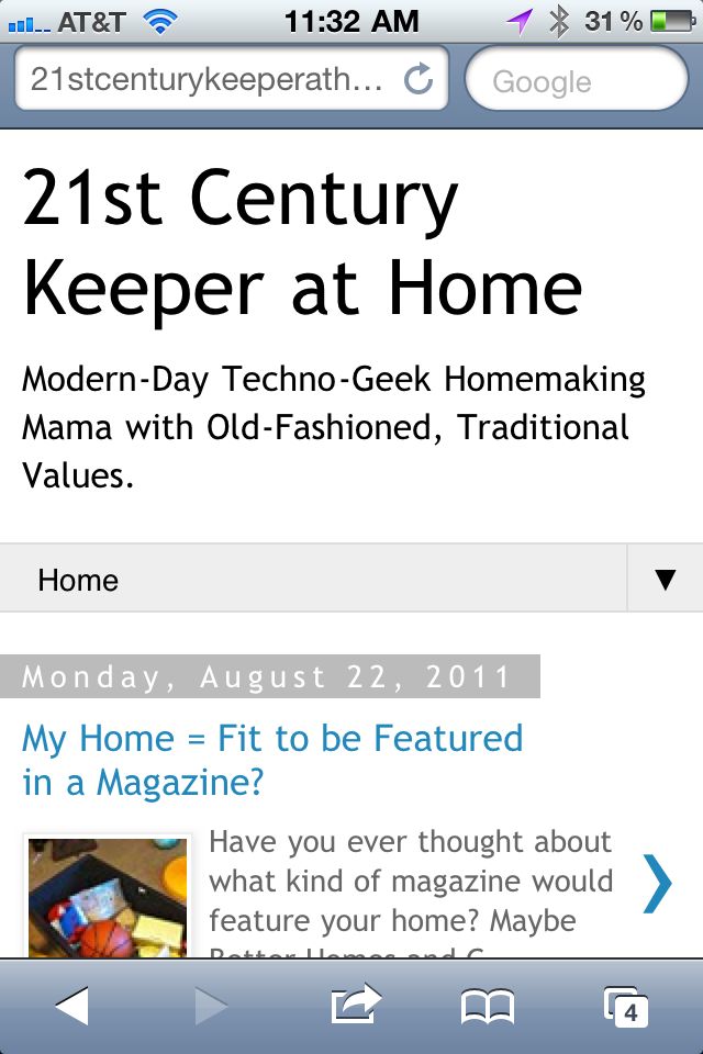 21st Century Keeper at Home: How to Add a "View Mobile" Link to Your ...