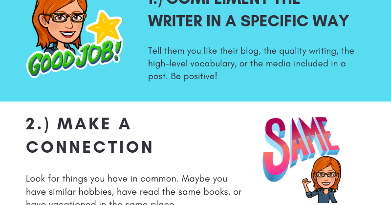 Mrs. Yollis' Classroom Blog: How to Write a Quality Comment!