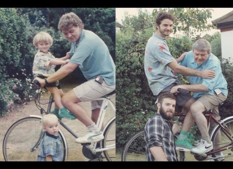 Before and After: Adorable Family Photo Recreations That Are Totally ...