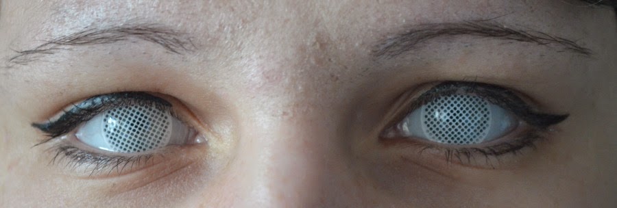 Hasa's circle lens reviews: Lens review: White Mesh/Screen lenses