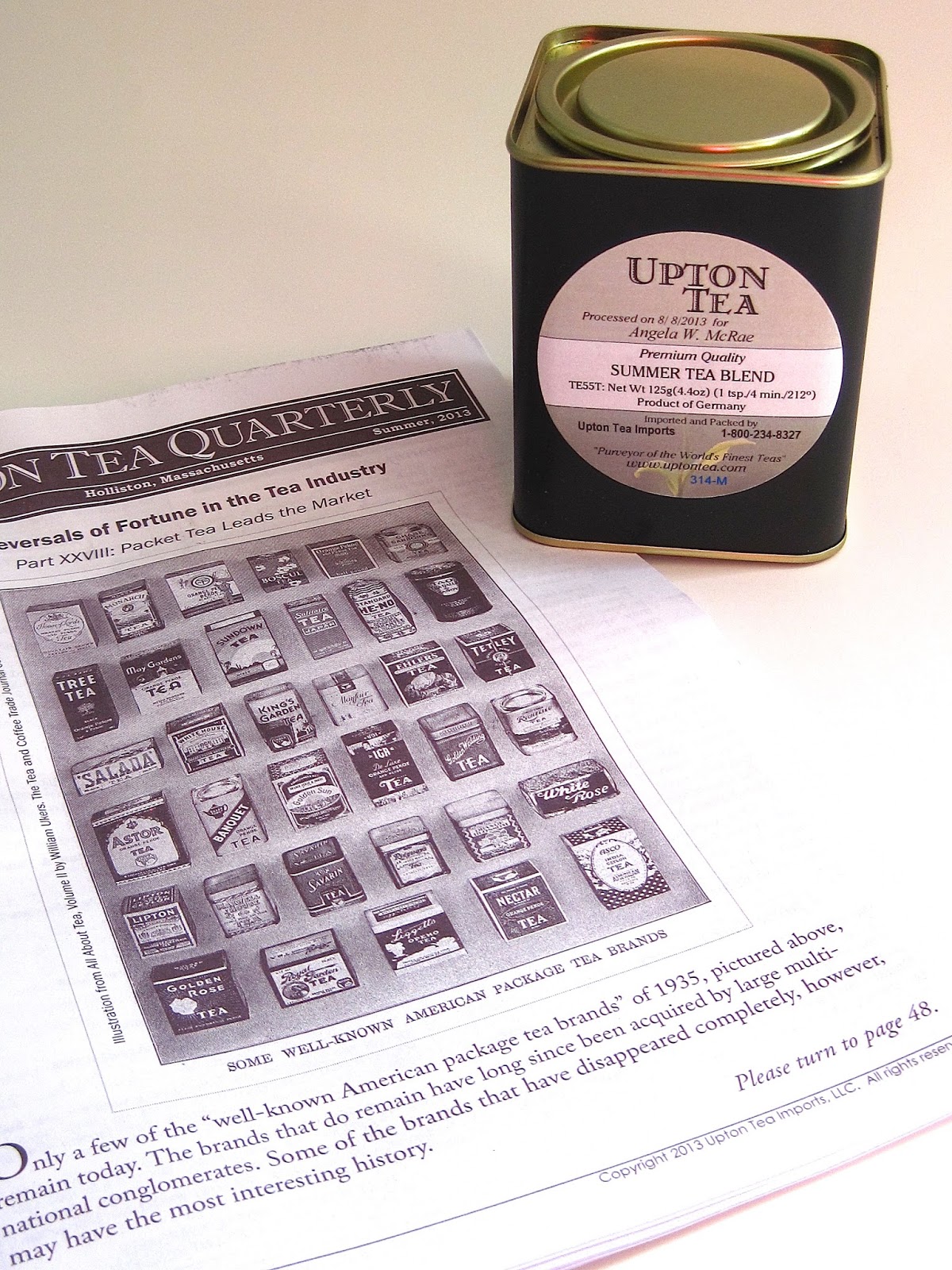 Tea With Friends: Summer Tea Blend from Upton Tea