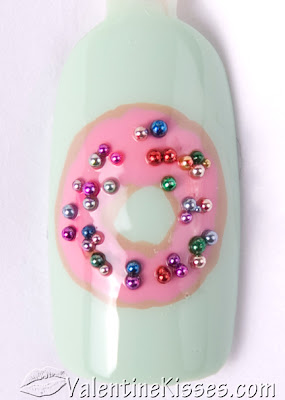 Valentine Kisses: Police inspired nail art (7 designs)