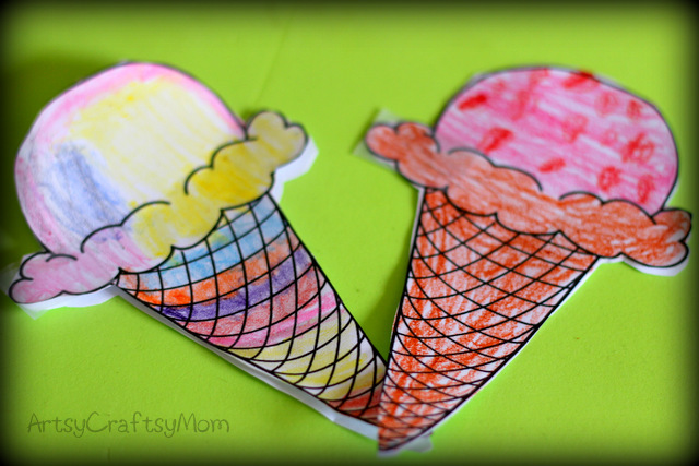 Catch the Icecream Game - Artsy Craftsy Mom