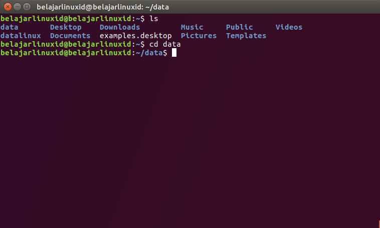 Perintah cd Linux - Belajar Linux Pemula Desktop dan Server