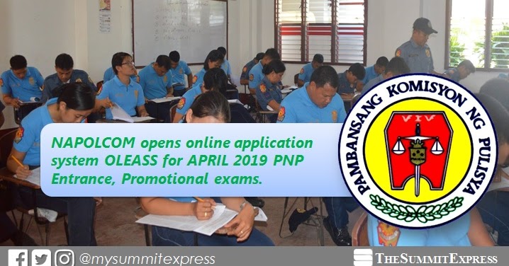 April 2019 NAPOLCOM online application form OLEASS now available - The ...