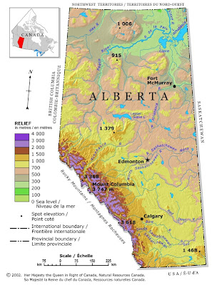 Alberta Regions Map - Map of Canada City Geography