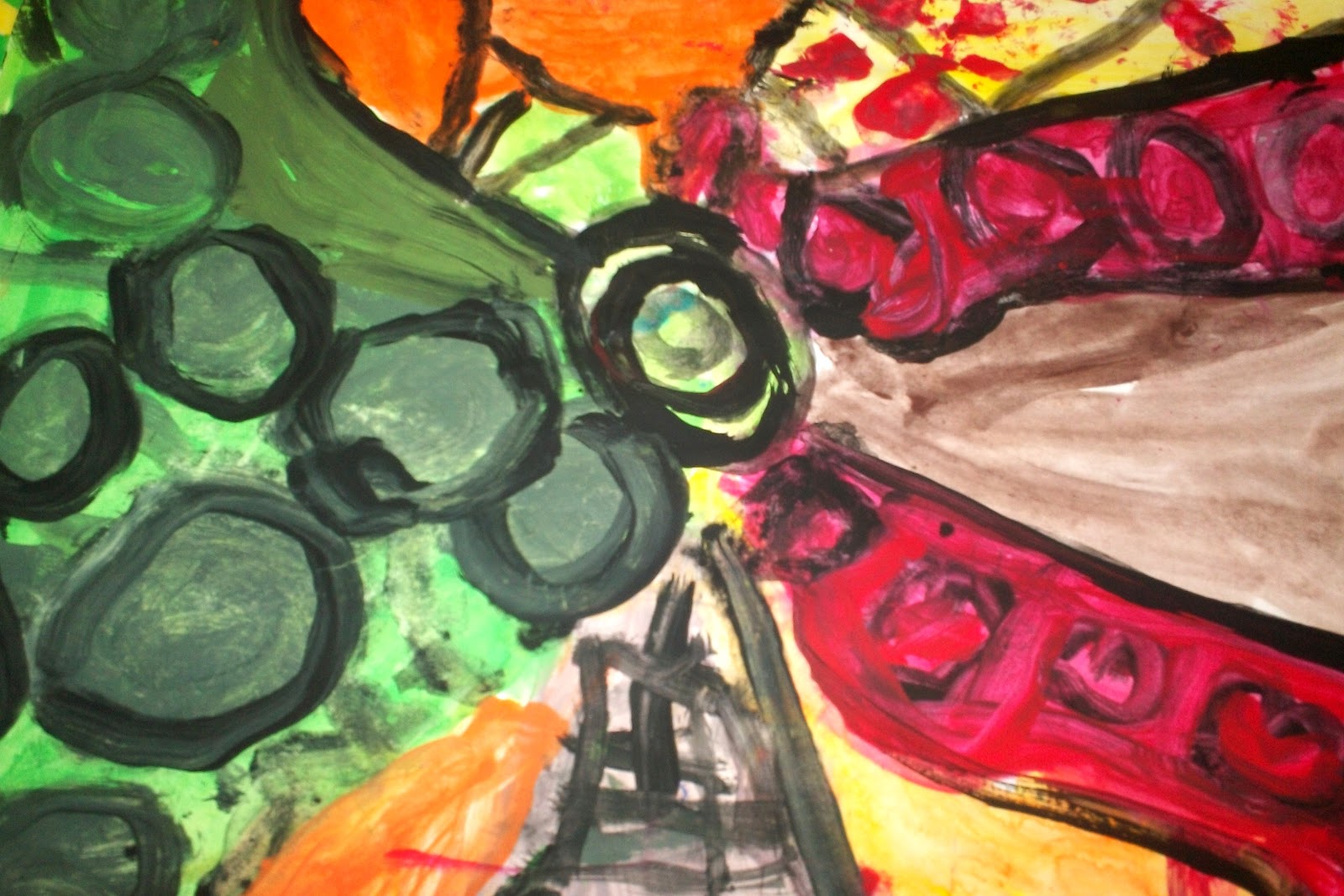 Art With Mr. E: EVEN MORE Fall "ish" Abstract Expressionist Paintings ...