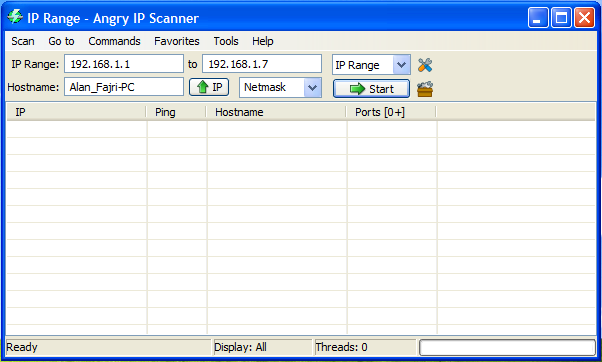 Tugas: Cara Menggunakan Angry IP Scanner
