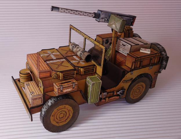 Paper Shock: Jeep SAS Desert Rats by Mauther Papermau