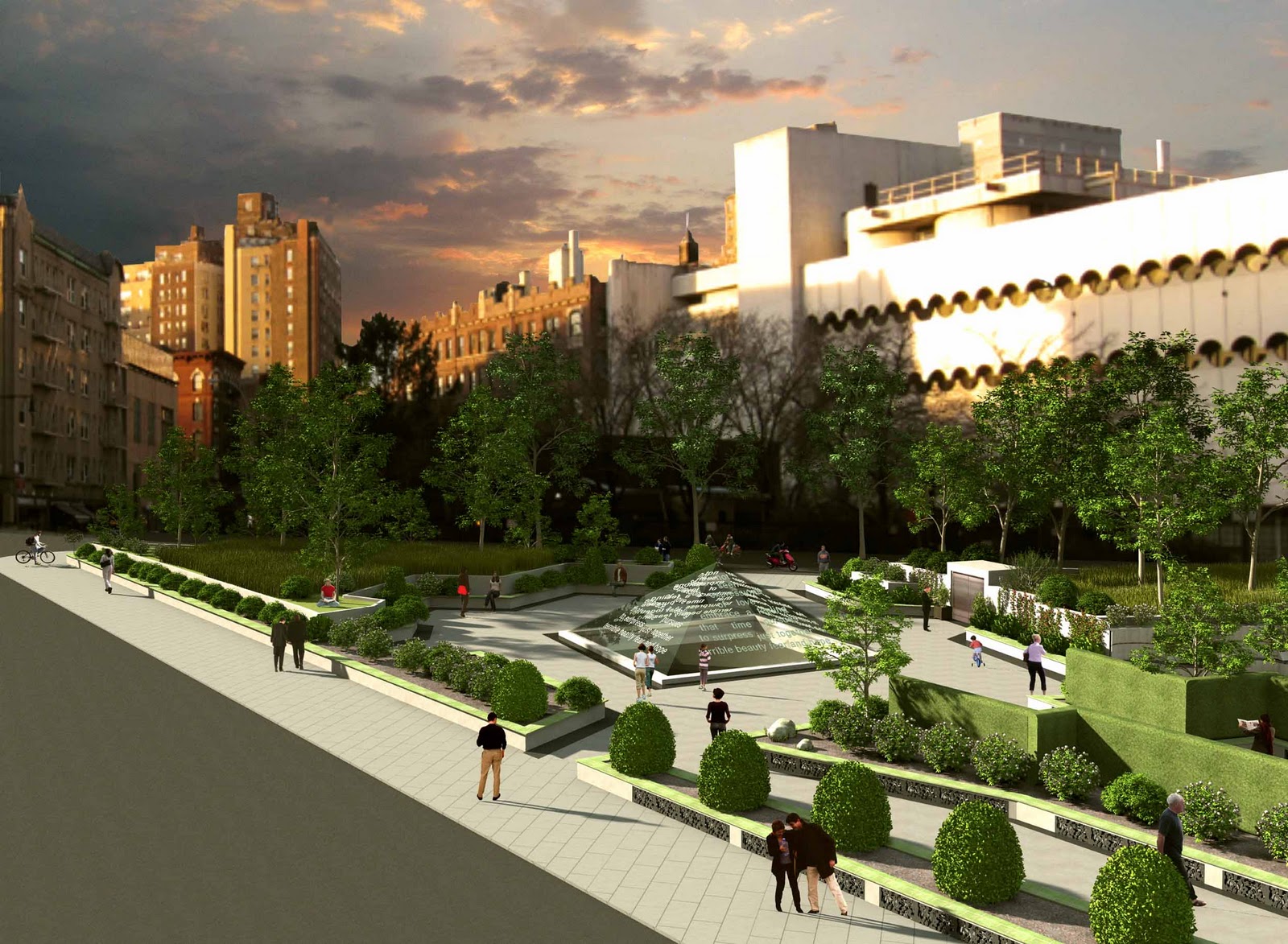 Designalexable: Pyramid Park at The Triangle, NYC