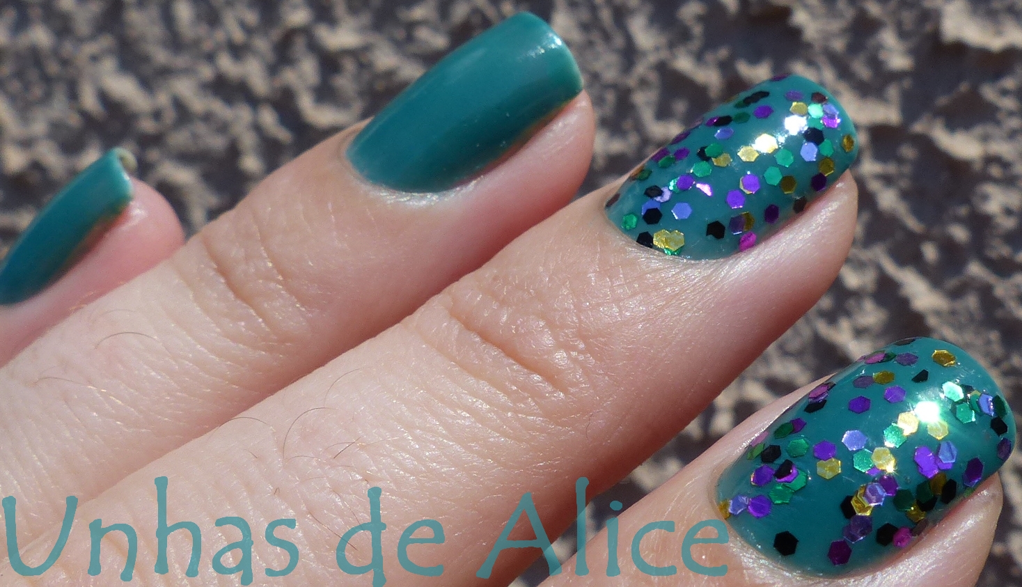 Unhas de Alice: Verde Nijna - Colorama + Party - DNA
