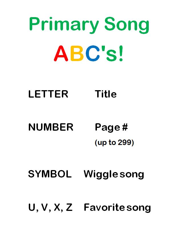 Primary Notes 29 ♫: ABC Song Choices