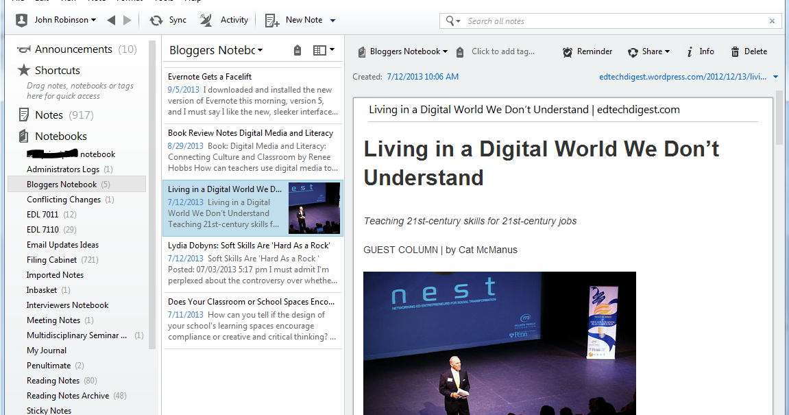 The 21st Century Principal: Evernote 5: New Windows Desktop Evernote ...