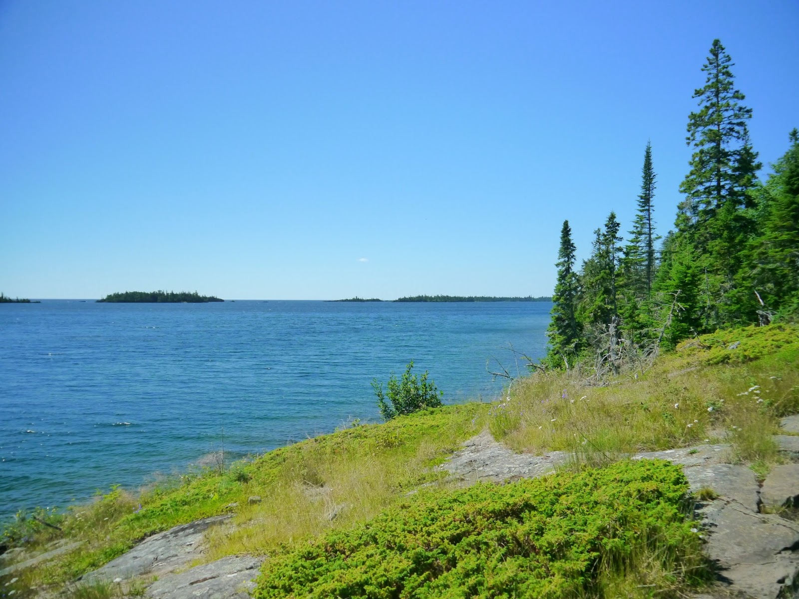 American Travel Journal: Rock Harbor Trail from Rock Harbor to Three ...