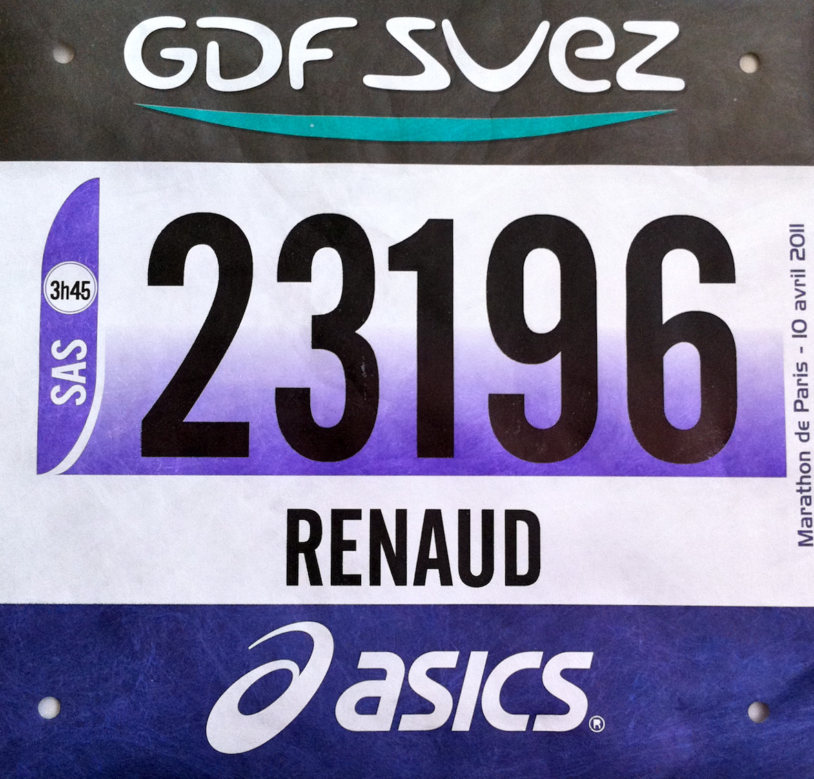 Run-O Marathon: Marathon de Paris - 10 avril 2011