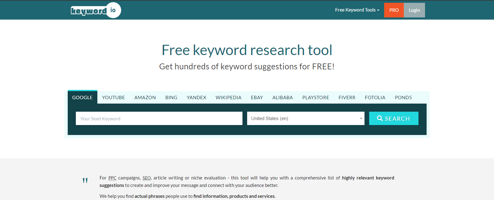 Free keyword tools 2017: 5 Best keyword tools