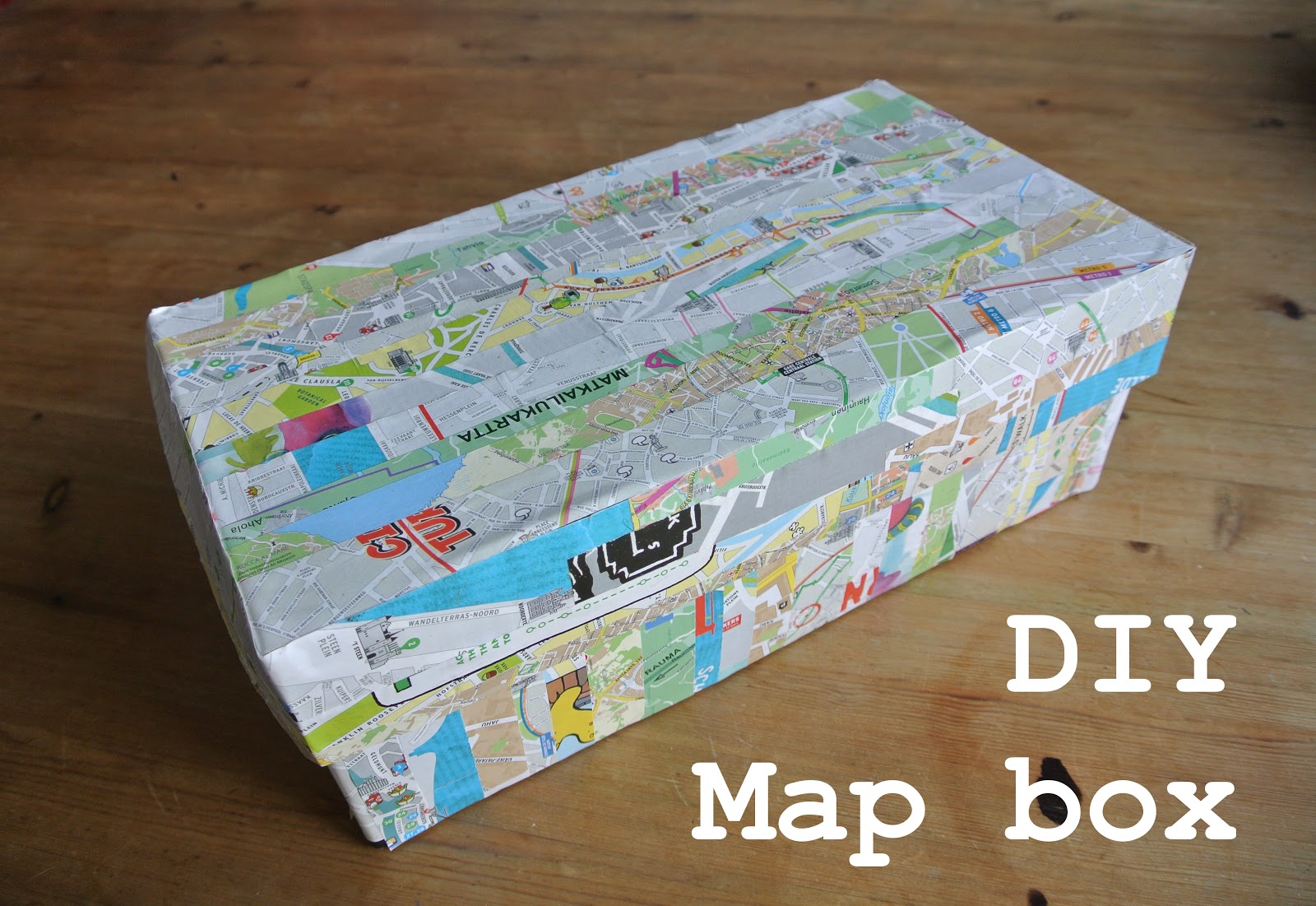 Knit it nerdy: DIY map box (The Pinterest Challenge)