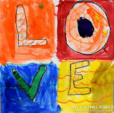 Robert Indiana-inspired Block Words (3rd) | Art with Mrs. Nguyen