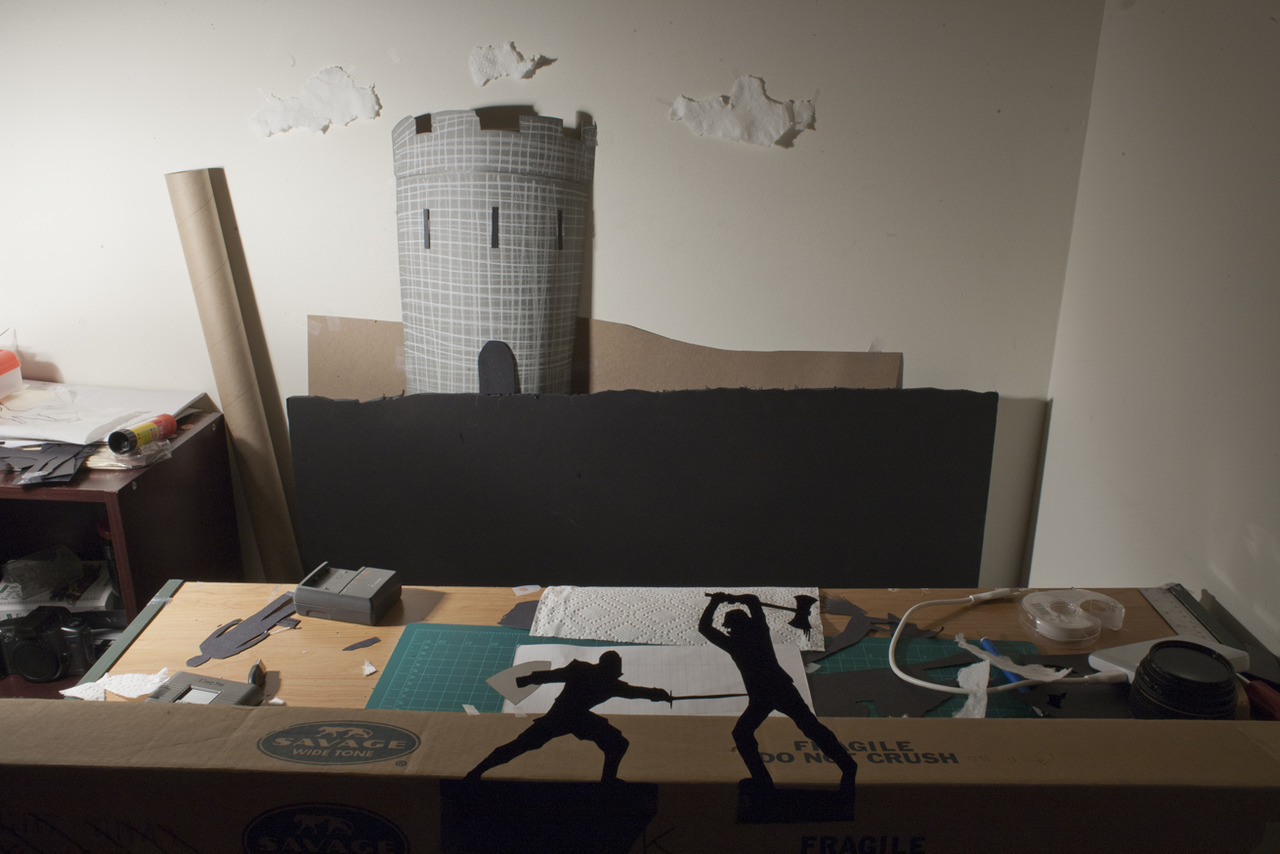 David A. Reeves e as fotos feitas com recortes em papel.