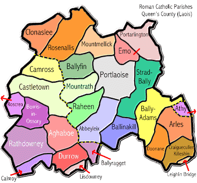 Laois Map Region City - Map of Ireland City Regional Political