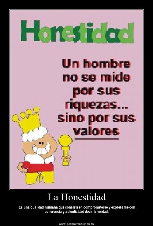 Los Valores: El valor de la Honestidad