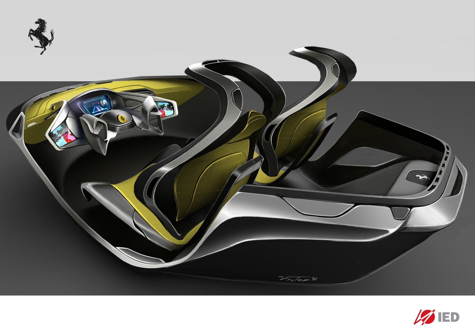 Car design and my life...: Ferrari Interior