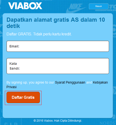 CARA MUDAH MENDAFTAR DI VIABOX: LAYANAN PENERUS PAKET DARI AMERIKA KE ...