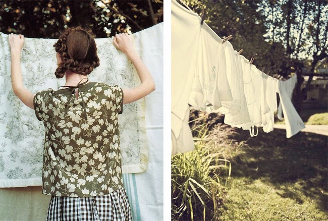 MARTHA MOMENTS: Domestic Insight: Drying Laundry on the Line