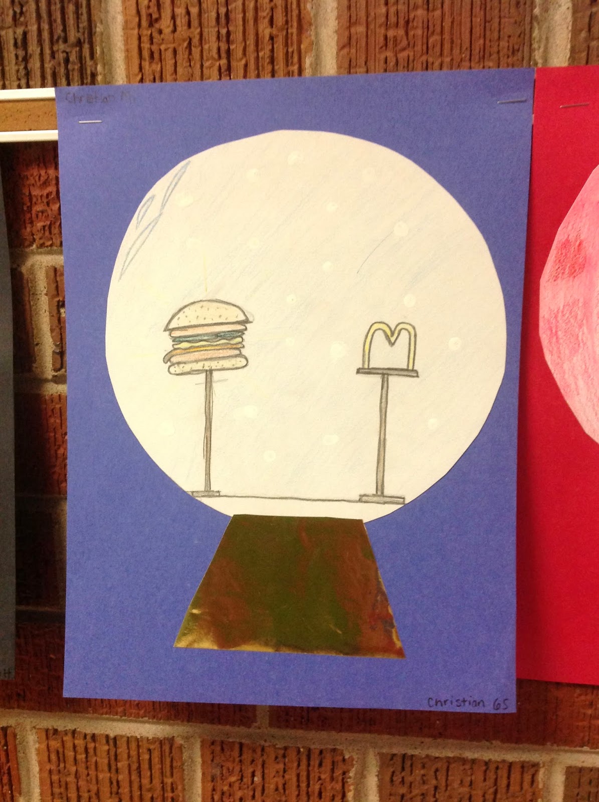 The Artsy Fartsy Art Room: 6th Grade Snow Globes